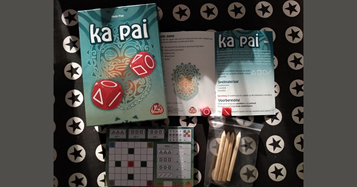 Today Play To: Ka Pai | Juegos Roll & Write | BoardGameGeek