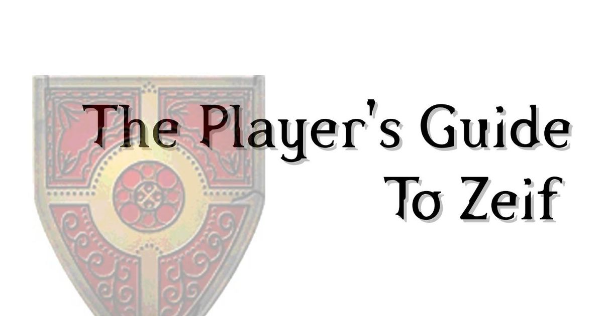 The Player's Guide to Zeif | RPG Item | RPGGeek