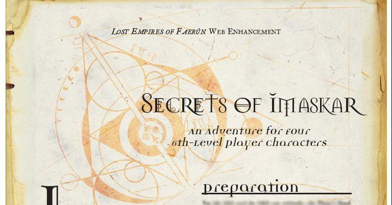 Secrets of Imaskar | RPG Item | RPGGeek