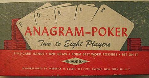 Anagram Poker | Board Game | BoardGameGeek