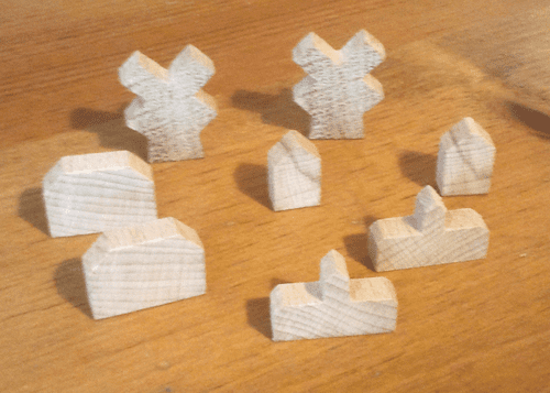 Making wooden tokens with a router table