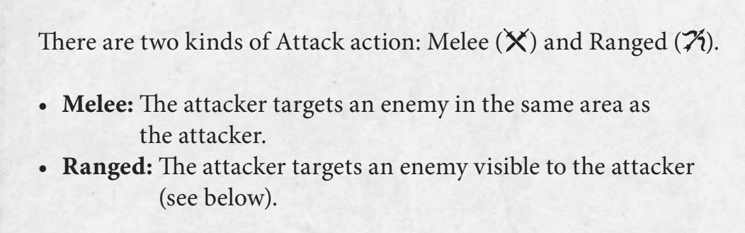 ranged attack in same area | Warhammer Quest: Lost Relics