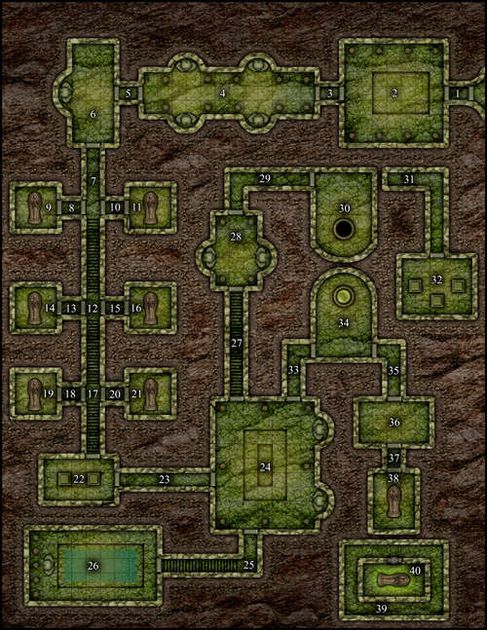 VTT Map Set 124: What Lies Below the Verdigris Pyramid | RPG Item | RPGGeek