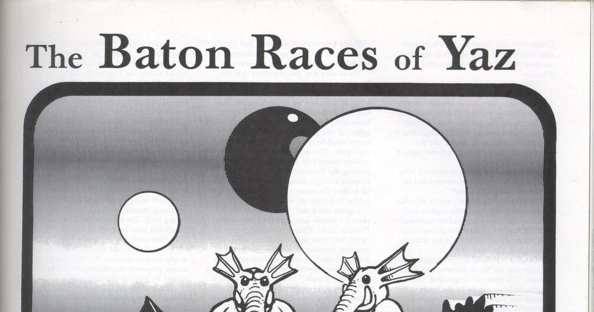 The Baton Races of Yaz | Board Game | BoardGameGeek