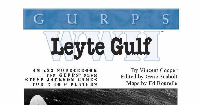 GURPS WWII: Leyte Gulf | RPG Item | RPGGeek