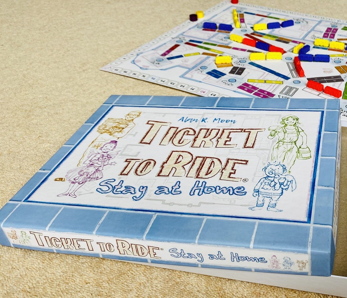 My boxed version of the game | Ticket to Ride: Stay at Home