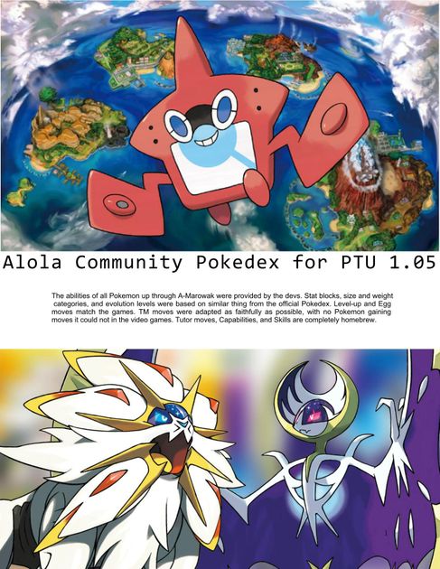 Alola Community Pokédex | RPG Item | RPGGeek