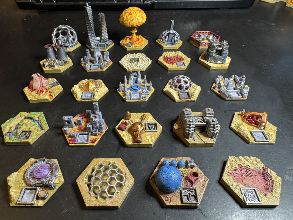 3D-Printed Terraforming Mars Board, Fully-Painted | Terraforming Mars