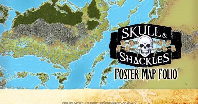 Skull & Shackles Poster Map Folio | RPG Item | RPGGeek