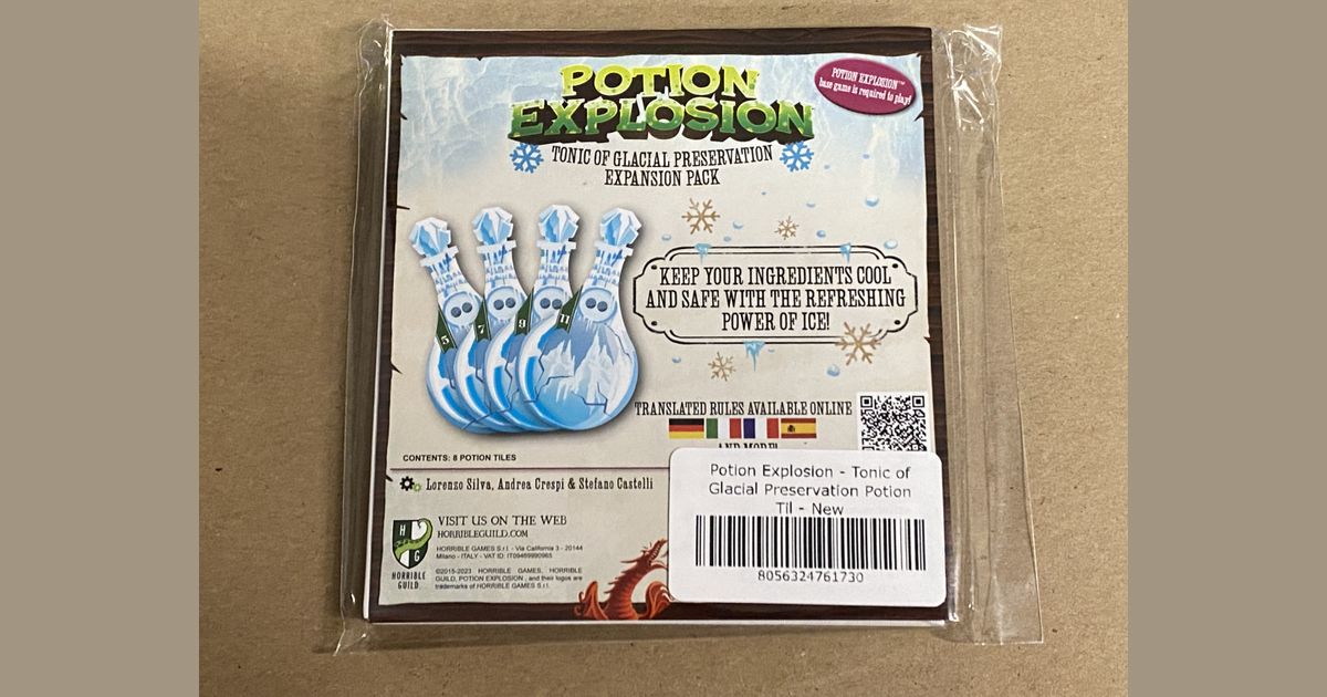 Player Aids for New Potions | Potion Explosion: Tonic of Glacial ...