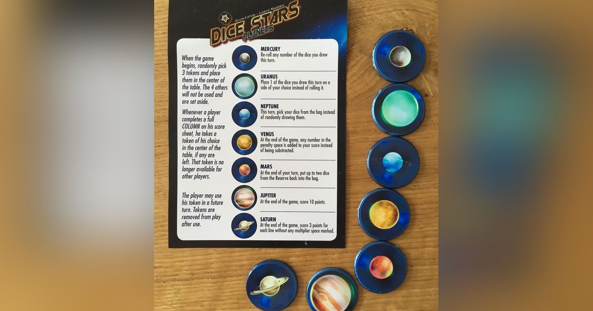 Dice Stars: Planets | Board Game | BoardGameGeek