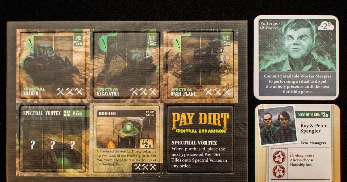 Pay Dirt: Spectral Mini-Expansion | Board Game | BoardGameGeek