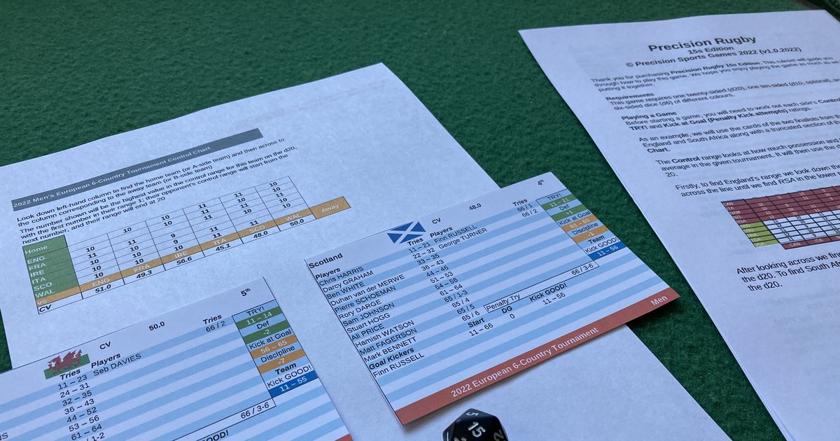 Precision Rugby | Board Game | BoardGameGeek