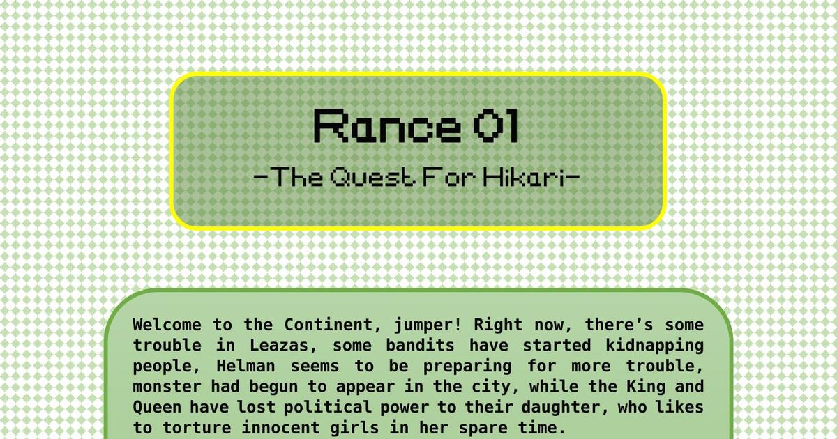 Rance 01: - The Quest for Hikari - | RPG Item | RPGGeek