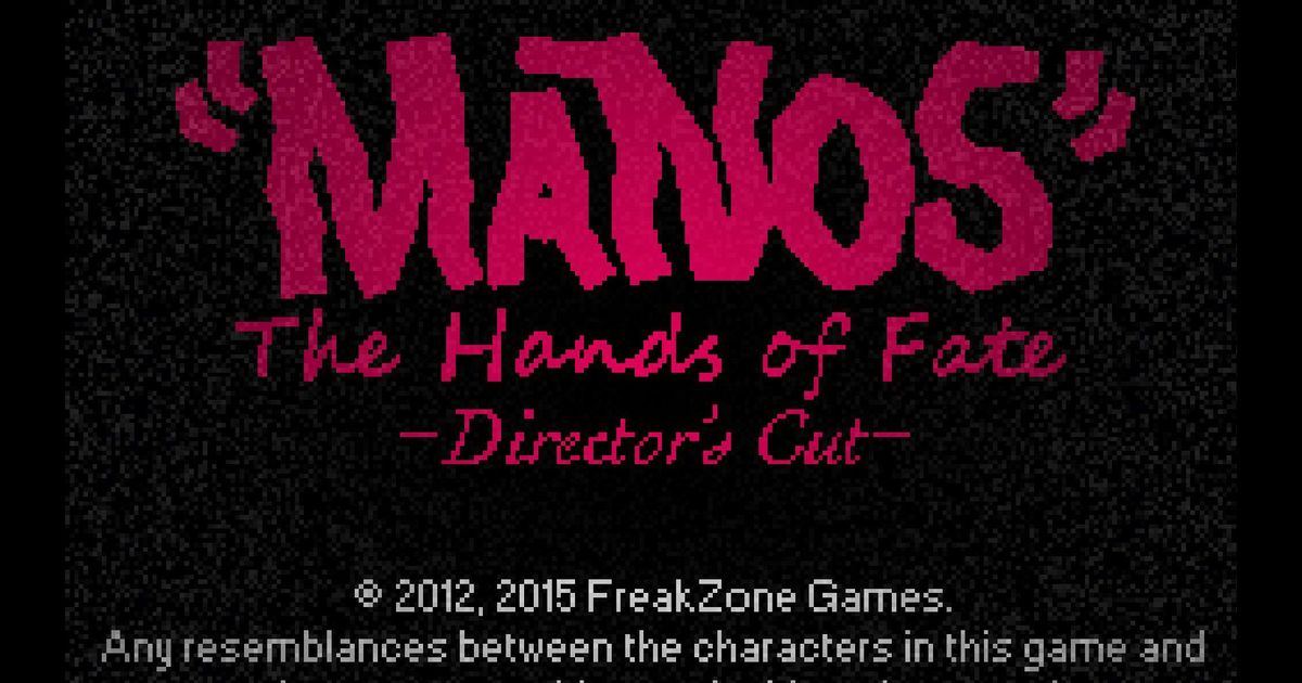 MANOS: The Hands of Fate Director's Cut | Video Game | RPGGeek