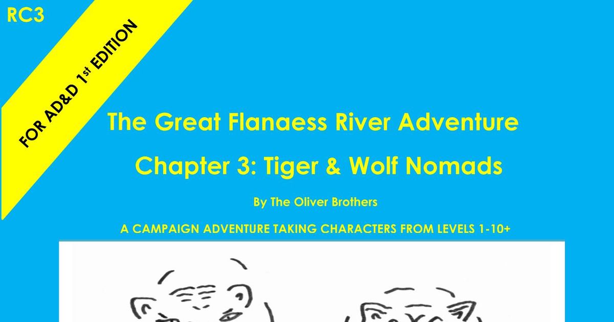 The Great Flanaess River Adventure 03: Chapter 3: Tiger & Wolf Nomads ...