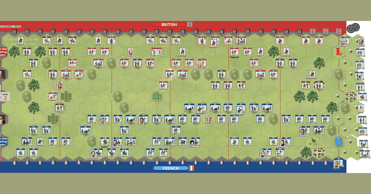 Grand Battle Waterloo: Part 1, Setting up the game | Commands & Colors ...