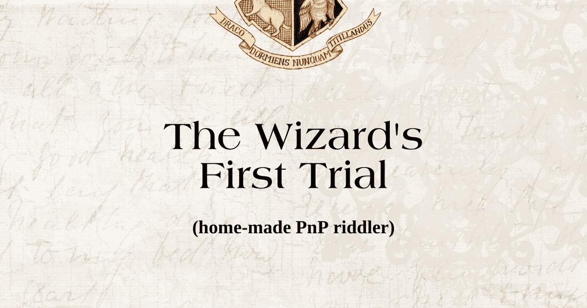 The Wizard's First Trial | Board Game | BoardGameGeek