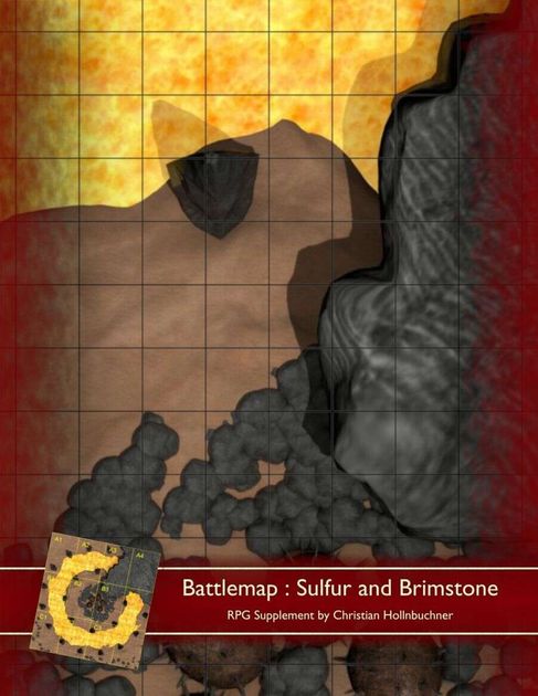 Battlemap: Sulphur and Brimstone | RPG Item | RPGGeek