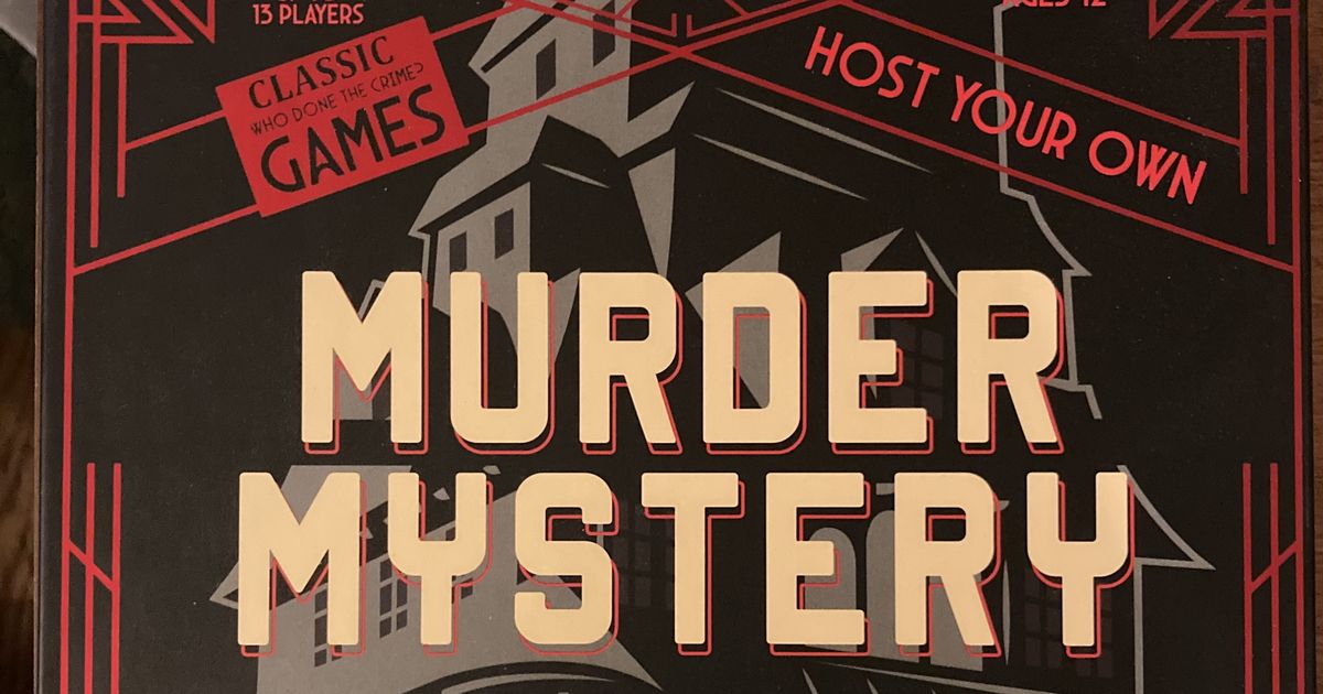 Host Your Own Murder Mystery: Murder At The Mansion | Board Game ...