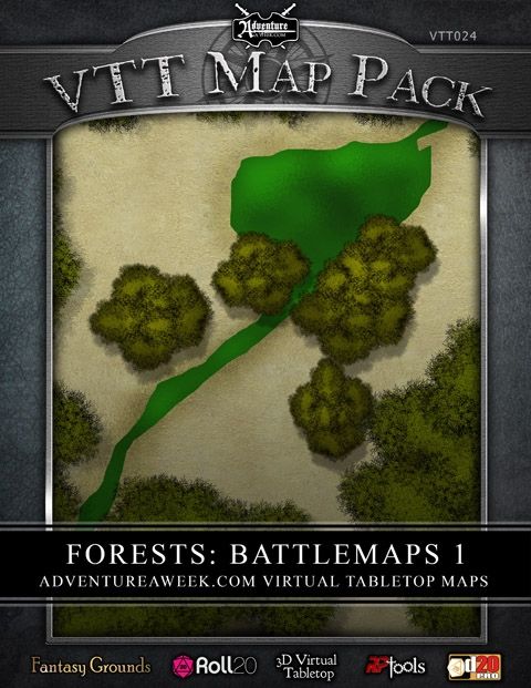 VTT Map Pack: Forests: Battlemaps 1 | RPG Item | RPGGeek