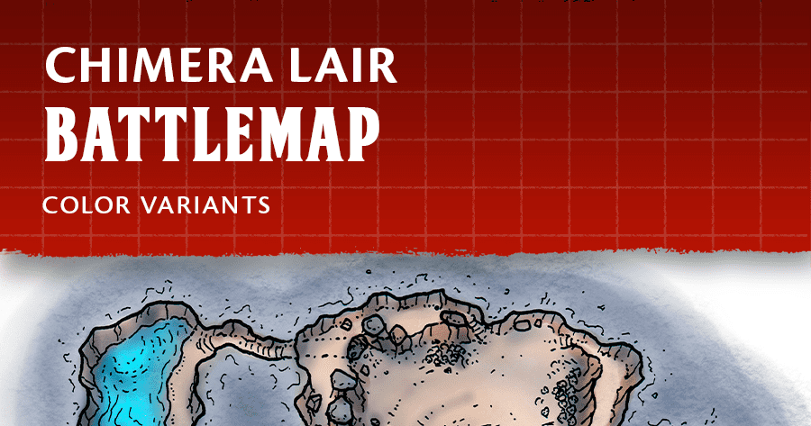 Chimera Lair Battlemap | RPG Item | RPGGeek