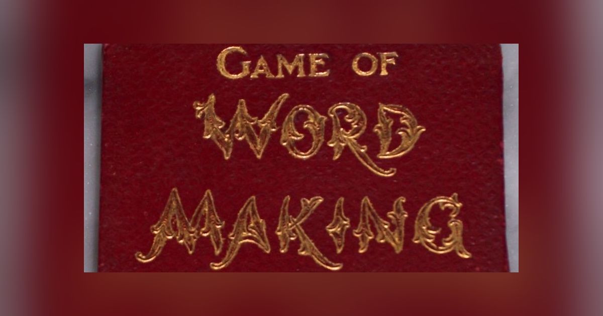 Game of Word Making | Board Game | BoardGameGeek