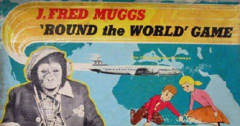 J. Fred Muggs 'Round The World' Game | Board Game | BoardGameGeek
