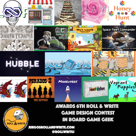 Winners of the 6th Roll & Write Game Design Competition at ...