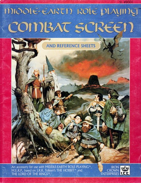 Middle-earth Role Playing Combat Screen and Reference Sheets (1st ...