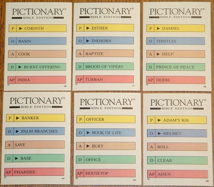 Pictionary Bible Image BoardGameGeek Pictionary Bible Image BoardGameGeek