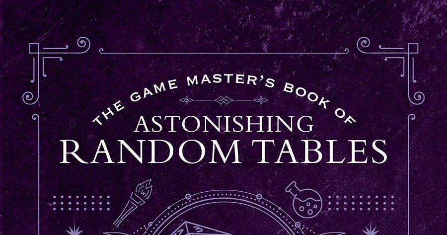 The Game Master's Book of Astonishing Random Tables | RPG Item ...