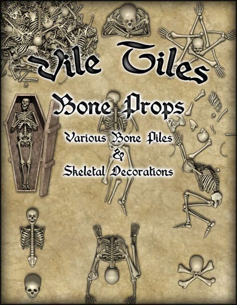 Vile Tiles: Bone Props | RPG Item | RPGGeek