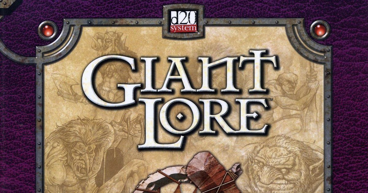 Giant Lore | RPG Item | BoardGameGeek