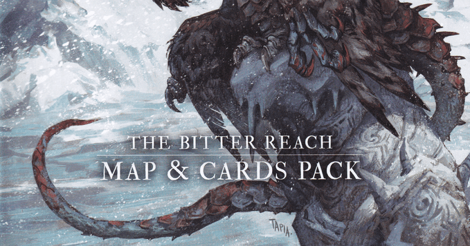 The Bitter Reach Map & Cards Pack | RPG Item | RPGGeek