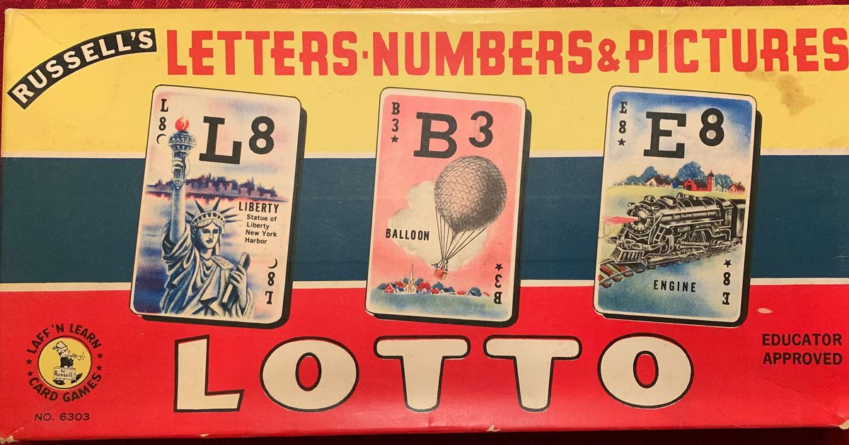 Letters Numbers & Pictures Lotto | Board Game | BoardGameGeek
