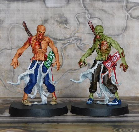 Walkers pose 9 and 10 | Painting by Numbers | RPGGeek