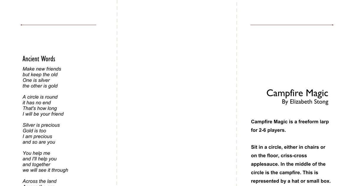 Campfire Magic | RPG Item | RPGGeek