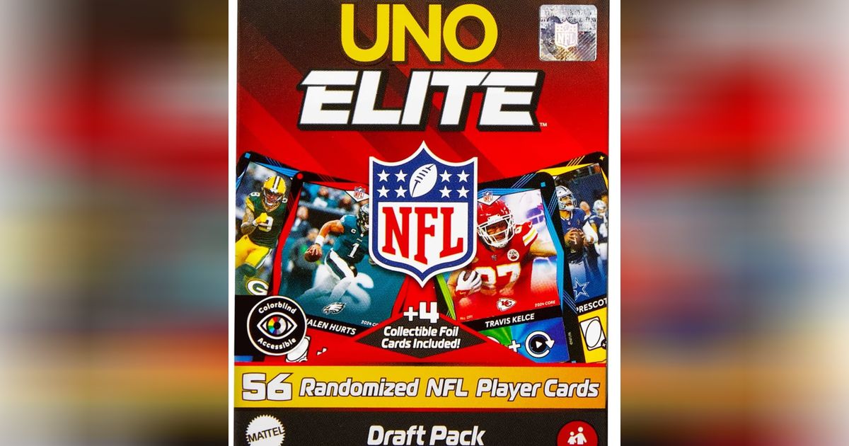 UNO Elite NFL: Draft Pack | Board Game | BoardGameGeek