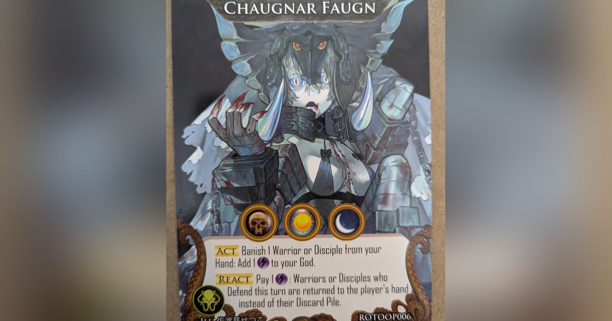 Kamigami Battles: Chaugnar Faugn Promo | Board Game | BoardGameGeek