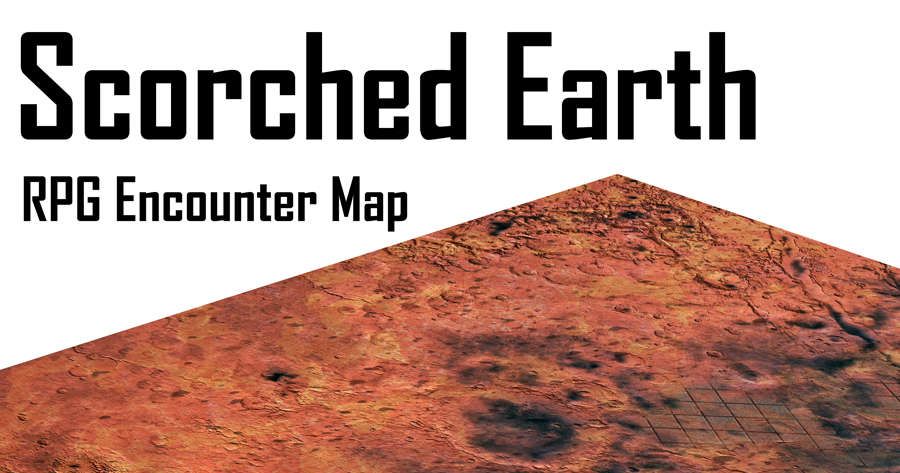 Scorched Earth 48" x 24" RPG Encounter Map | RPG Item | RPGGeek