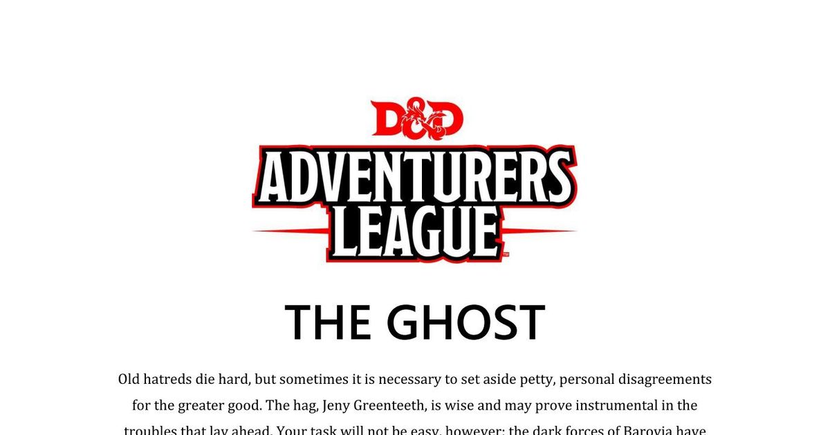 DDAL04-06: The Ghost | RPG Item | RPGGeek