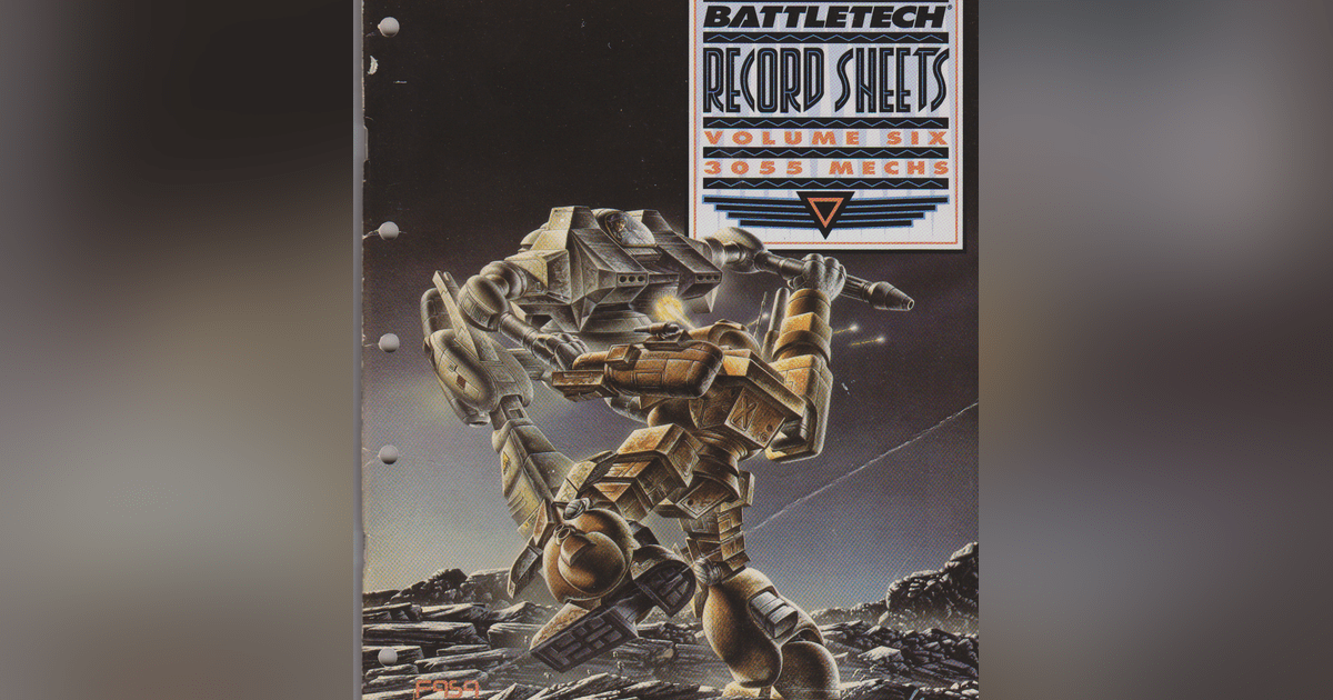 BattleTech Record Sheets Volume Six: 3055 'Mechs | Board Game ...