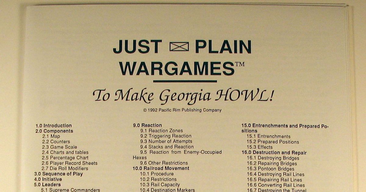 To Make Georgia Howl! | Board Game | BoardGameGeek