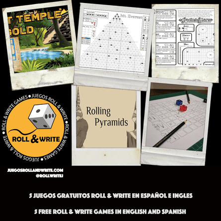 5 Free Printable Roll & Write Games in Spanish and English 33rd Part ...