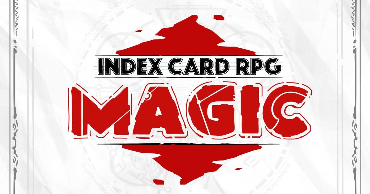 Index Card RPG Magic | RPG Item | RPGGeek