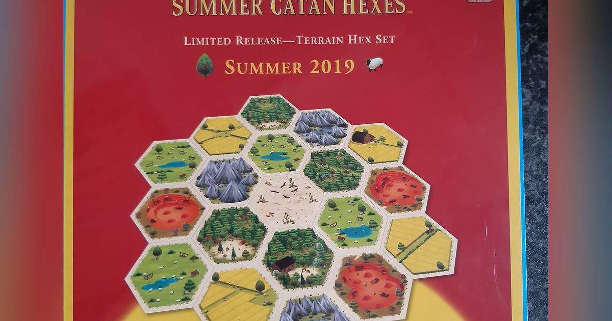 Catan: Summer Catan Hexes | Board Game Accessory | BoardGameGeek