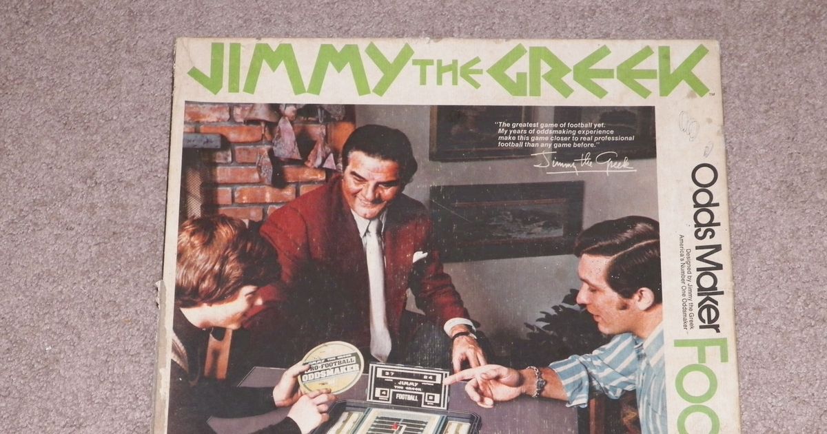 Jimmy the Greek Odds Maker Football | Board Game | BoardGameGeek
