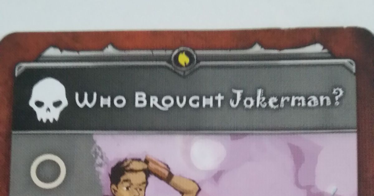 Myth: 'Who Brought Jokerman?' Promo | Board Game | BoardGameGeek
