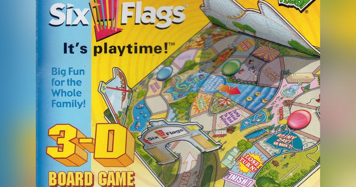Six Flags 3-D Board Game | Board Game | BoardGameGeek